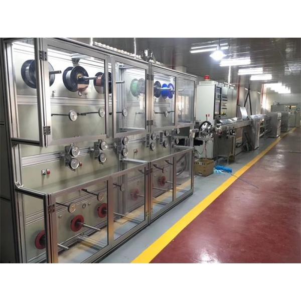 Quality Siemens Motor Fiber Optic Cable Production Line 600MPM Optic Fiber Buffering for sale