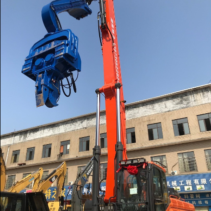 Quality 45-60T Hydraulic Pile Driver - 18m Max Pile Length & 485KN High Centrifugal for sale