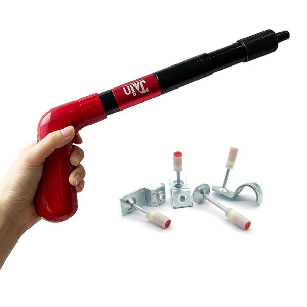 Quality 33cm Steel and Plastic Manual Concrete Nail Shooter for Fastener Decoration Installation for sale