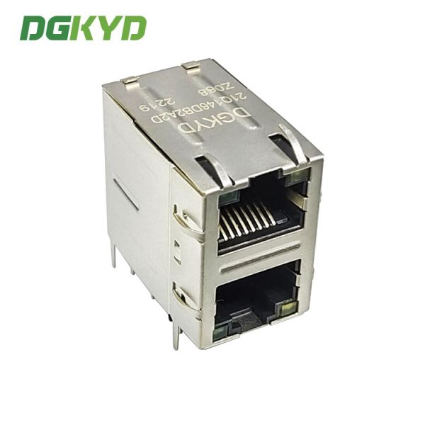 Quality DGKYD21Q146DB2A2DZ068 10/100/1000 Base-T Connector 10P8C RJ45 Modular Jack for sale