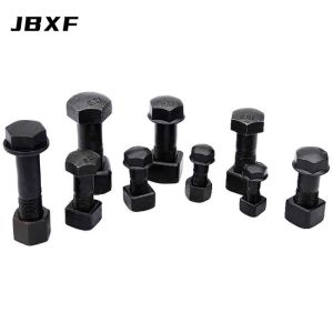 Quality Alloy Steel Anti Rust Excavator Track Shoe Bolts M24X120 For CAT320 / Komatsu for sale