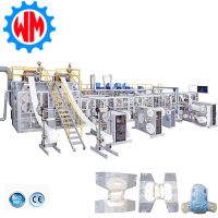 Quality Full Servo Adult Diaper Production Line High Efficiency Eqiupment for sale