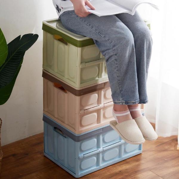 Quality Multifunctional Leakproof Lidded Storage Bins , Ultralight Collapsible Plastic Tote for sale