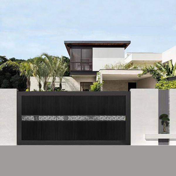 Quality ISO9001 Driveway Aluminum Gate For Automation Customizable Size And Design Requirements for sale