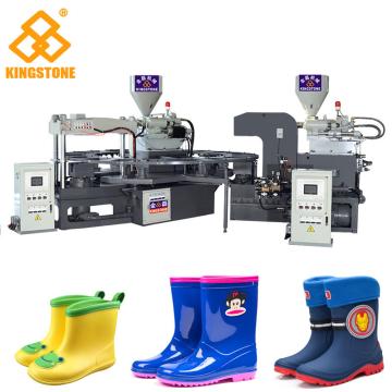 Quality PVC Short Boot Shoe Factory Production Line , Rotary Injection Molding Machine for sale