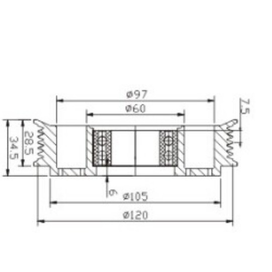 Quality 120mm 6PK Air Compressor Clutch for sale