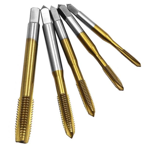 Quality Ti-Coated DIN371 Spiral Point HSS Machine Taps M3-M50 for sale