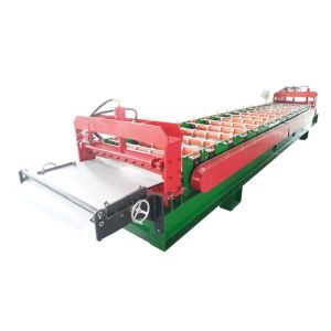 Quality Flat Rib Roofing Sheet Roll Forming Machine Weight 3.5 Ton With Hydraulic for sale