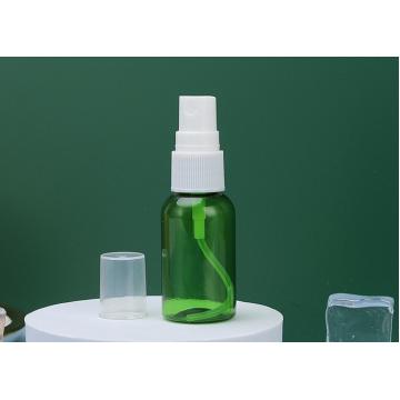 Green 20ml Refillable Atomizer PET Plastic Spray Bottle Screen Printing
