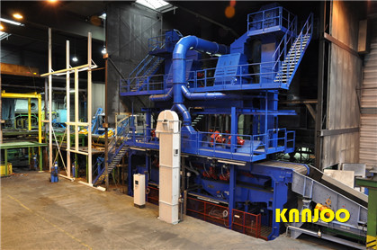 Quality 0.5m/min Auto Blasting Machine Sheet Metal Parts Frying Pots Soup Pots Cleaning for sale