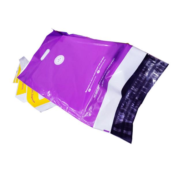 Quality Lightweight 5mil Flexible Mailing Envelopes Die Cut Handle Bags for sale