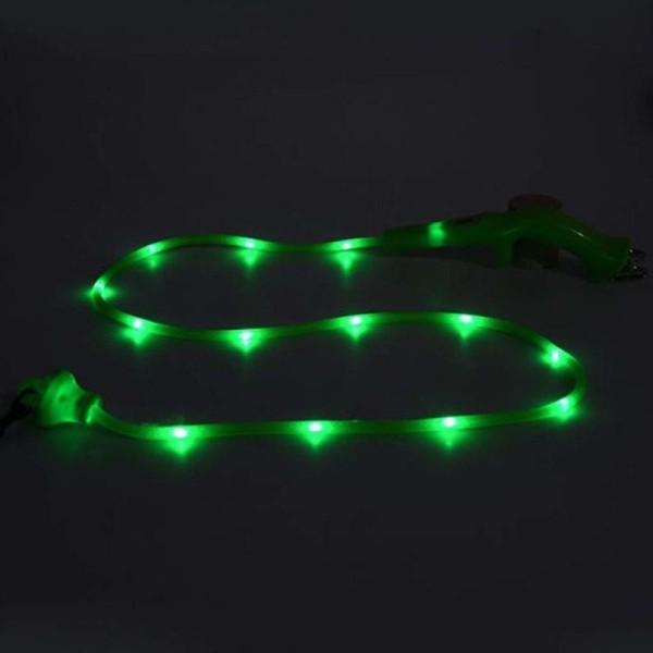 Quality 0.8*150cm PVC LED Dog Leash , Anti Lost Flat Dog Leash For Dogs Safety for sale