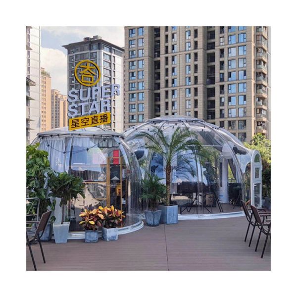Quality 6m Geodesic Dome Durable Lightweight Thickness Waterproof KC Certified for sale