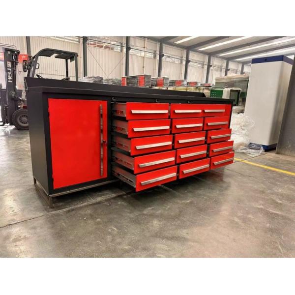 Quality Multi Drawers Optional Heavy Duty Customized Stainless Steel Workbench with KEY for sale