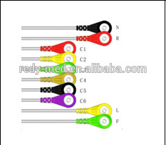 Quality 15 Pin Nihon Kohden TPU 10 Lead EKG Cable Clip for sale