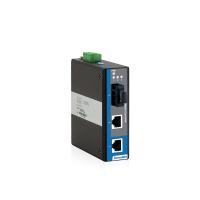 Quality 3-port 100M Unmanaged Industrial Media Converter DIN-Rail Mounting -40~75℃ for sale