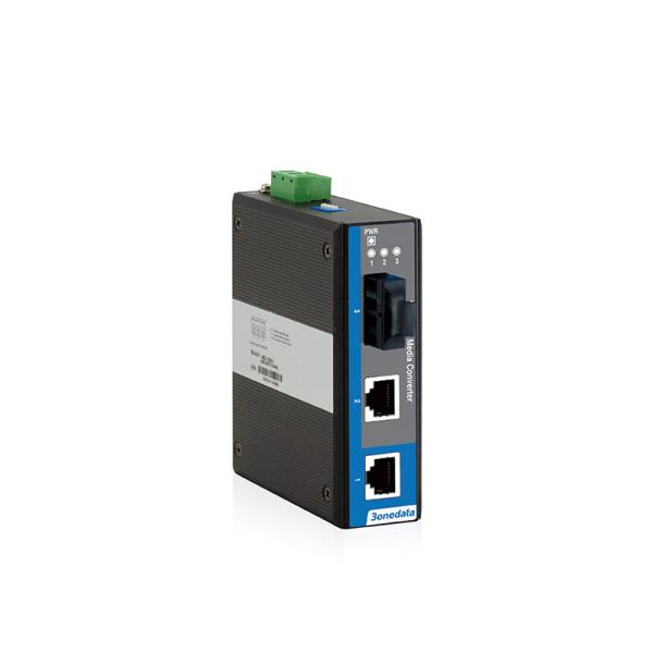 Quality 100Mbps 3 Port IP40 100M Unmanaged Media Converter for sale