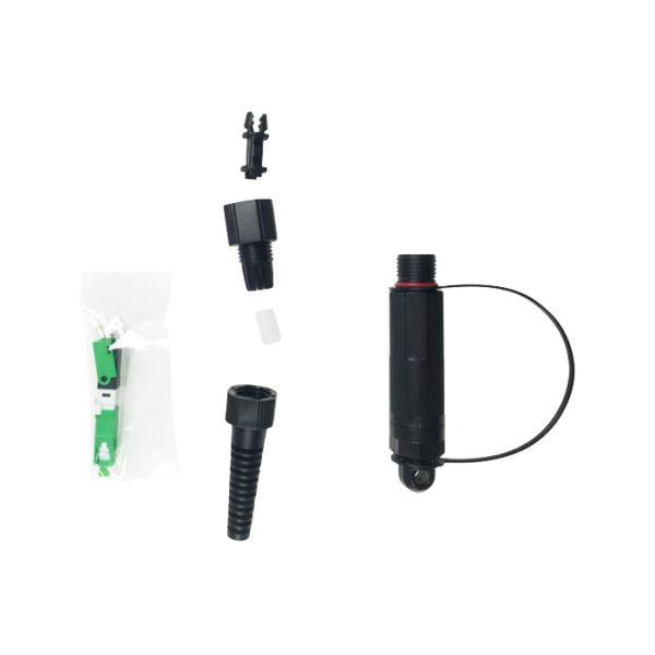 Quality Outdoor Mini-SC/APC Water-poof Reinforced 02-type Field Installable Fast Connectors for Harsh Environment Interconnect for sale
