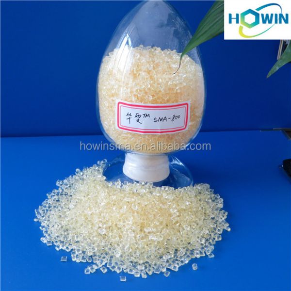 Quality High Purity SMA terpolymer yellow granules for ABS/AS/ASA/PC/PA/PBT toughening agent for sale