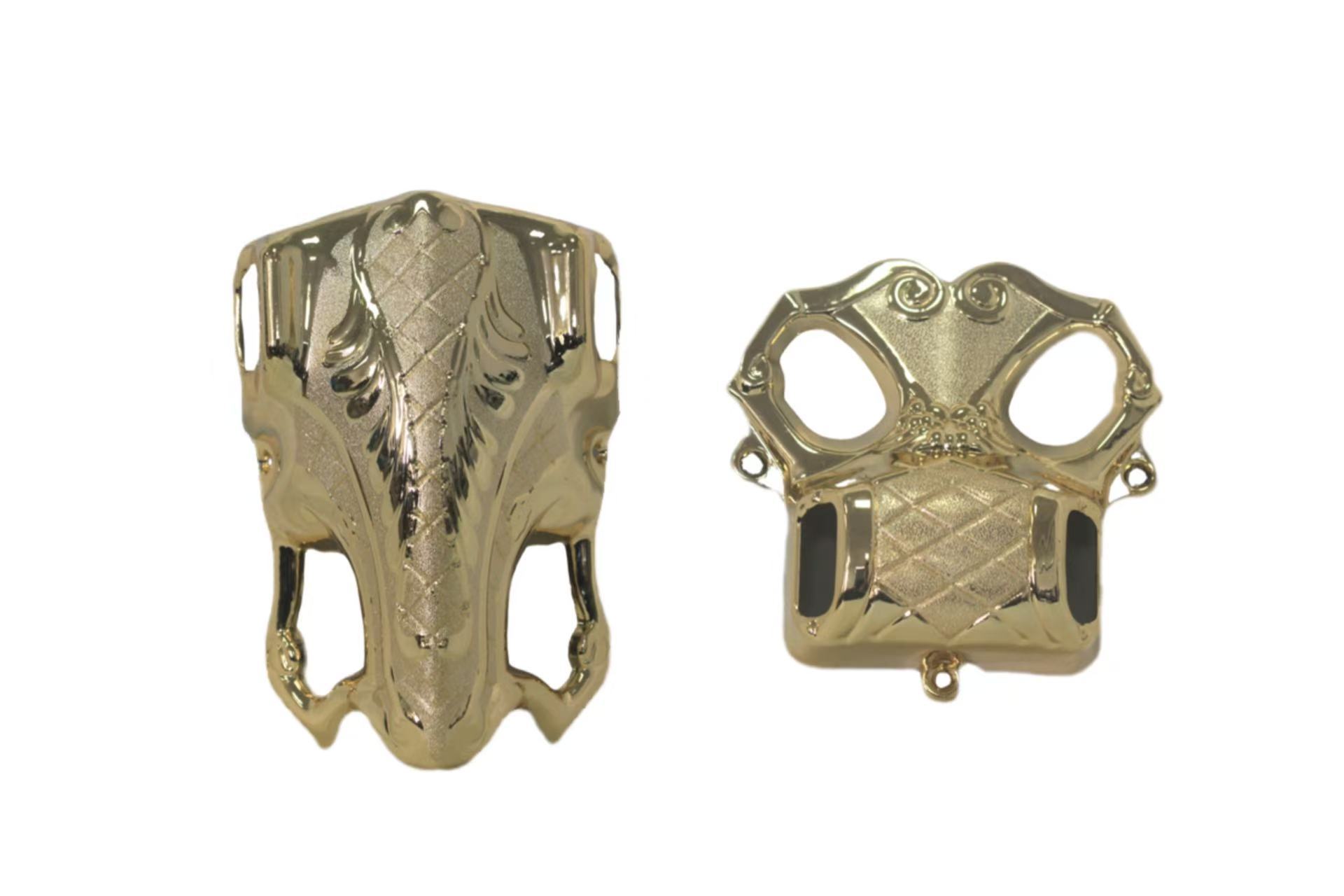 Quality PP Plastic Material Silver Casket Corner  Coffin Parts  With Steel Bars for sale