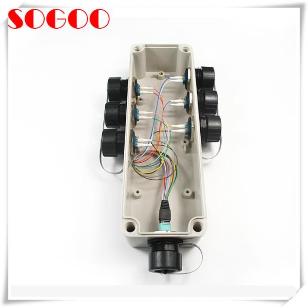 Quality IP67 Rated MPO MTP Ruggedized Fiber Optic Cable Armored Structure For 4G / 5G for sale