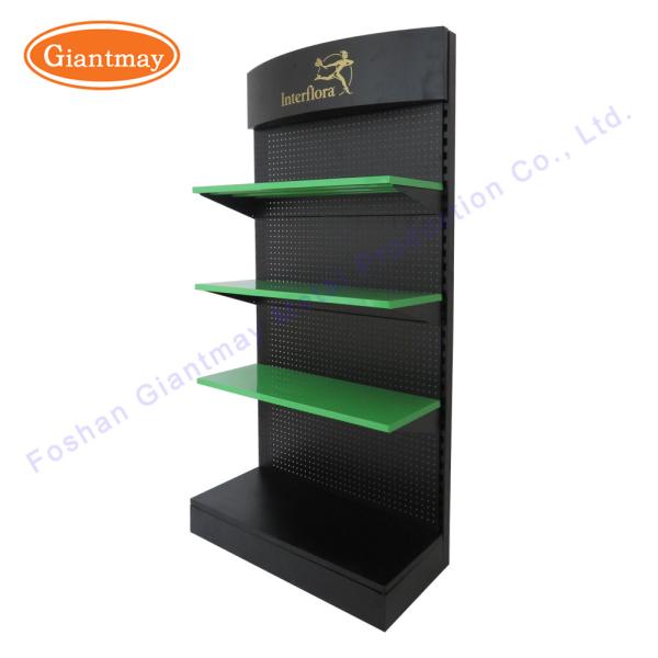 Quality Hardware Pegboard Metal Exhibition Floor Display Stand for sale