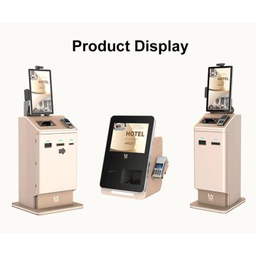 Quality 21.5 Inch Touch Display Hotel Self-service Check In Kiosk With Roomkey Dispenser for sale