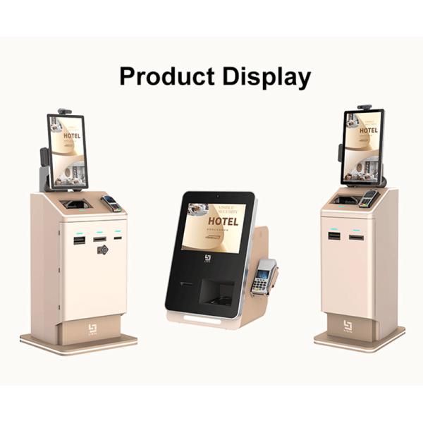 Quality 21.5 inch Touch Display Self Check in Hotel Kiosk With Key Dispenser And for sale