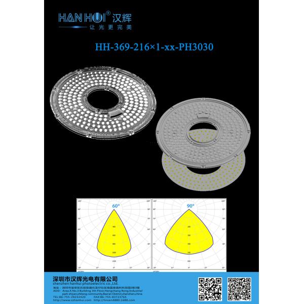 Quality 233.11×9mm 3030 LEDs High transmittances High Power LED Light Lens For High Bay Lighting for sale