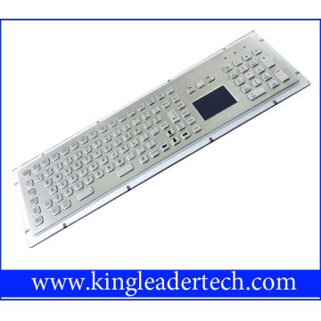 Quality Fn Key And Number Keypad Dust-Proof Industrial Keyboard With Touchpad Liquid for sale