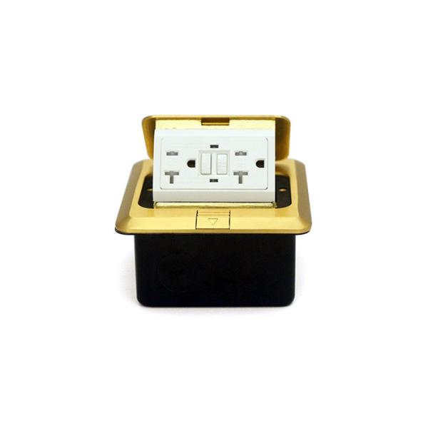 Quality American Standard Gfci ANSI / NEMA Level Receptacle Pop Up Floor Outlet With Damper for sale