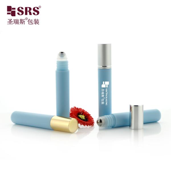 Quality Aluminum Cap PP Round Empty Wholesale Roller Massage Bottle Plastic Roll On Ball for sale