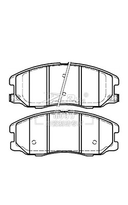 Quality 96626070 Chevrolet Captiva Front Ceramic Brake Pads sets D1264 for sale