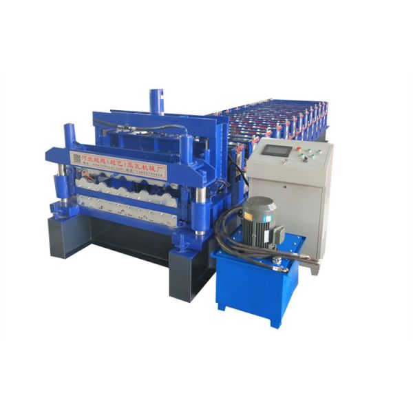 Quality Color Coated Downspout Roofing Tile Double Layer Roll Forming Machine for sale