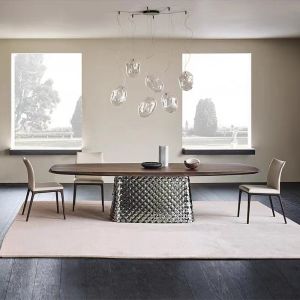 Quality Bright Concave Industrial Wood Kitchen Table , Rectangle Rustic Wood Dining for sale