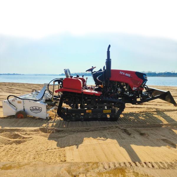Quality Hydraulically Controlled Vibrating Screen Beach Sand Cleaning with Alkaline for sale