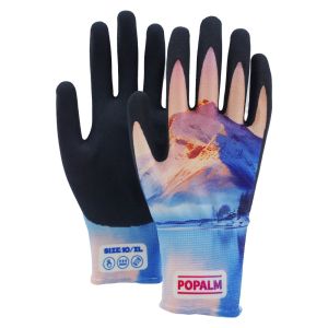 Quality Landscape Printed Latex Mens Gardening Gloves Thorn Proof Yardwork Safety Gift for sale