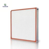 Quality F9-H14 Efficiency Heat Resistant Air Filter High Temperature Resistant for sale