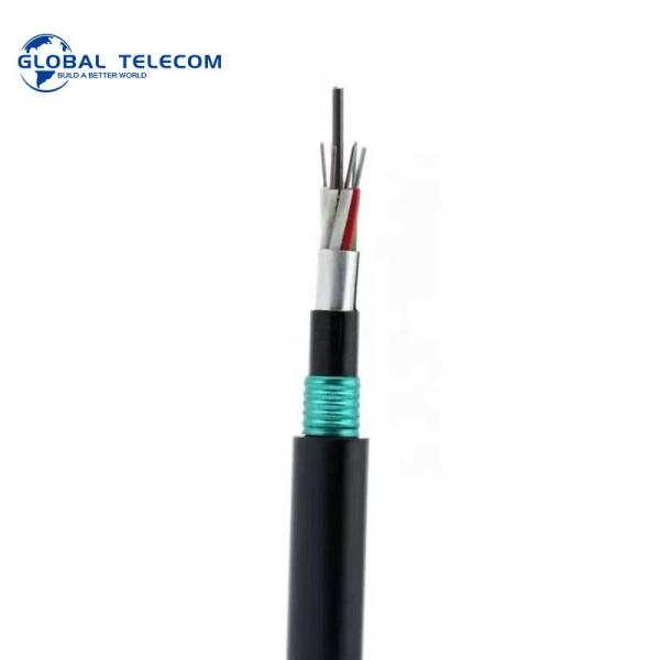 Quality Underground G652D Single Mode Outdoor Fiber Cable Double Jacket Armored PE for sale
