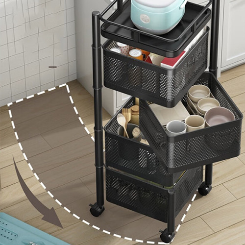 Quality 360 Degree Rotating Shelf Rust Proof And Durable Rotating Veg Rack Raised Design for sale