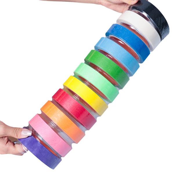 Quality Customized Heat Resistant Multi Colored Masking Tape For Painting for sale