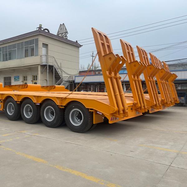 Quality Professional Semi-Trailer with Customers Optional 40 Semi Flatbed Trailer Parts for sale