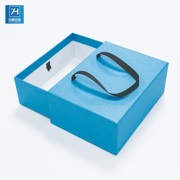 Quality Hot Stamping 4C Offset Printing Cardboard Drawer Boxes With Handle for sale