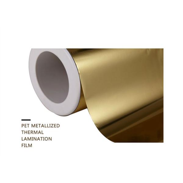 Quality PET Metalize Polyester Lamination Film Gold Sliver Finished 2800m for sale