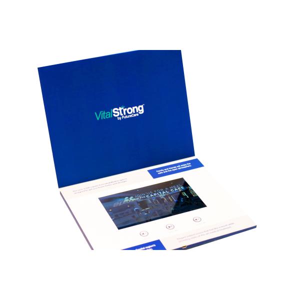 Quality Electronic digital video folder brochure in printing with LCD Screen for sale