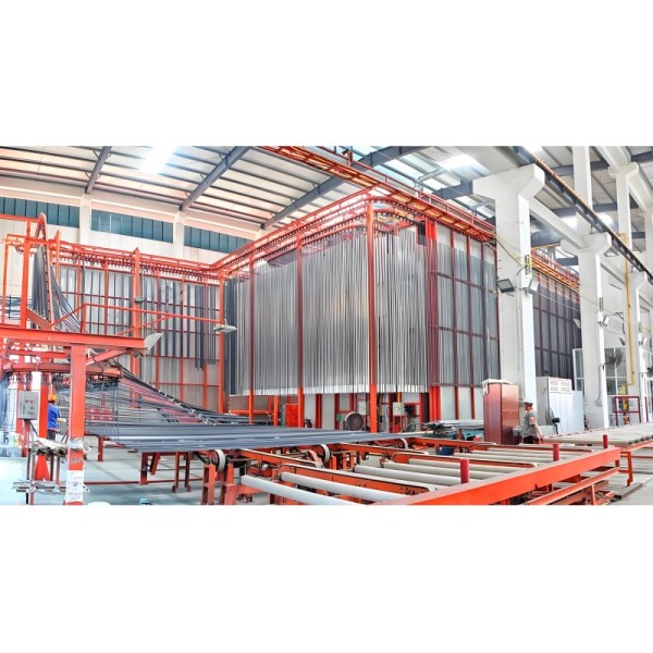 Quality Fully Automated Aluminum Profile Vertical Powder Coating Line with Fast Curing for sale