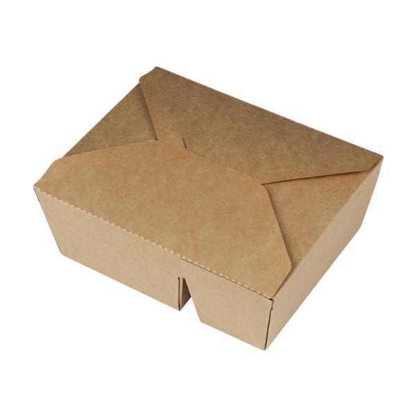 Quality FDA 2000ml Biodegradable Disposable Tableware 337gsm Lunch Box Paper Food for sale