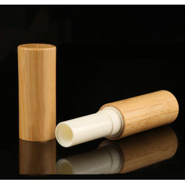 Quality 5ml Petg Bamboo Lip Balm Containers Screen Printing for sale