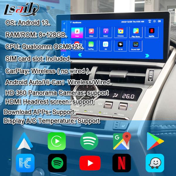 Quality Lexus Android Screen with Wireless CarPlay & Android Auto 10.25 Inches for sale