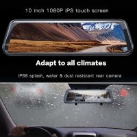 Quality 10 Inch Full HD HDR 24V Backup FCC 1080P Dash Cam Detect Motion for sale